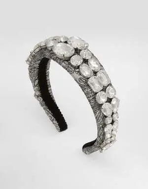 Dolce & Gabbana Embellished Jacquard Headband