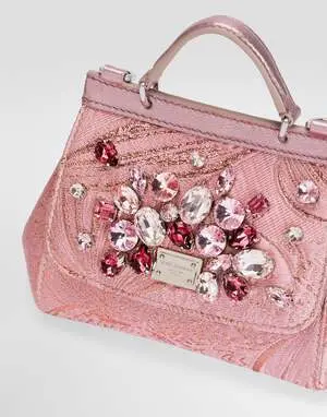Dolce & Gabbana Sicily Handbag In Brocade Accessories