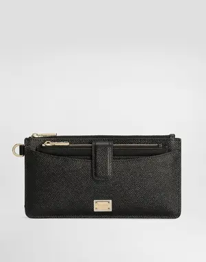 Dolce & Gabbana Dauphine Calfskin Card Holder Wallets And Small Leather Goods Leather - Black