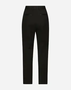 Dolce & Gabbana High-waisted Wool Gabardine Cigarette Pants Pants And Shorts