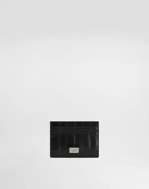 Dolce & Gabbana Eel Skin Card Holder Wallets And Small Leather Goods - Black