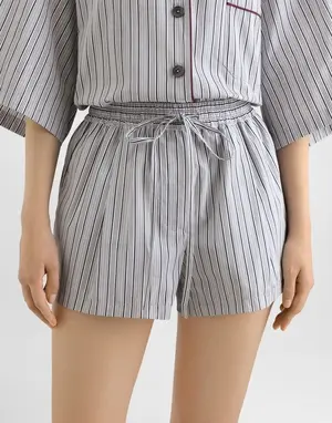 Dolce & Gabbana Striped Poplin Culottes Shorts Pants And Shorts Multi-colored