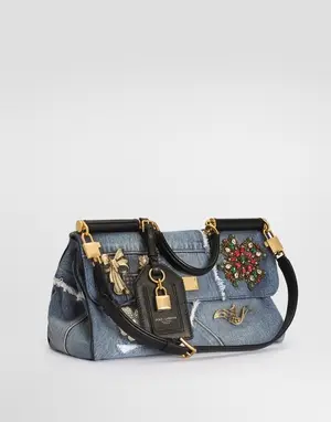 Dolce & Gabbana My Sicily Denim Handbag Multi-colored