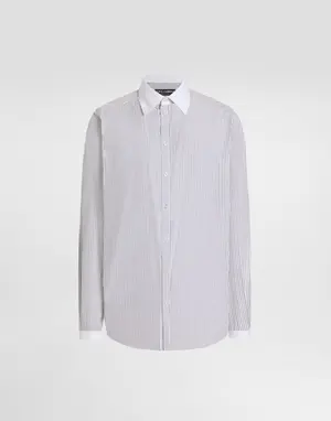 Dolce & Gabbana Striped Poplin Martini Shirt Shirts - Multicolor