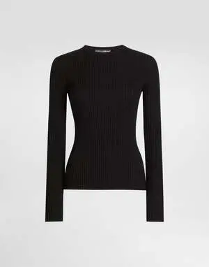 Dolce & Gabbana Wool Pullover Sweaters And Cardigans - Black