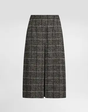 Dolce & Gabbana Wool Blend Check Skirt Skirts - Multicolor