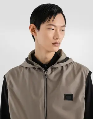 Dolce & Gabbana Wool Canvas Hooded Gilet