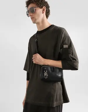 Dolce & Gabbana Lock Tempesta Calfskin Crossbody Bag Crossbody Bags - Black