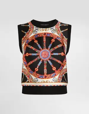 Dolce & Gabbana Lightweight Plain-knit Top T-shirts And Sweatshirts - Multicolor