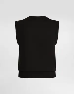 Dolce & Gabbana Sleeveless Crew Neck Knit Top