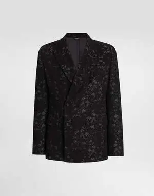 Dolce & Gabbana Double-breasted Lace Jacket Suits And Blazers Multi-colored - Multicolor