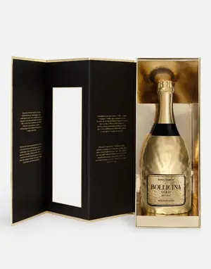 Dolce & Gabbana Kit Bollicina Gold With Bottle Cover Wine - Multicolor