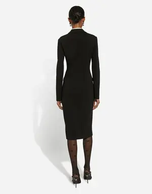 Dolce & Gabbana Jersey Milano Rib Coat Dresses Viscose