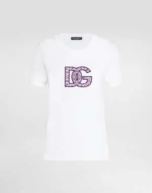 Dolce & Gabbana Short-sleeved Cotton T-shirt T-shirts And Sweatshirts - White