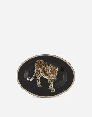 Dolce & Gabbana Wooden Tray Oval - Multicolor