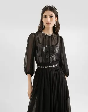 Dolce & Gabbana Chiffon Dress Dresses Silk