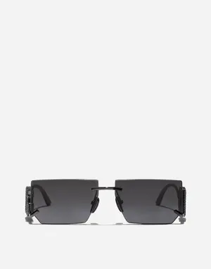 Dolce & Gabbana Dg Crystal Sunglasses Sunglasses - Black