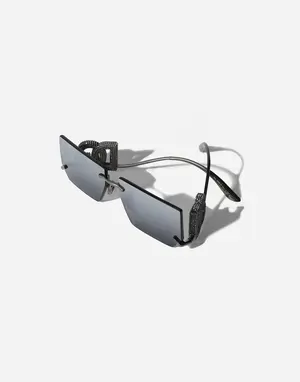 Dolce & Gabbana Dg Crystal Sunglasses Sunglasses - Black
