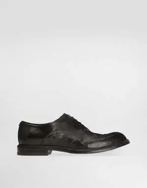 Dolce & Gabbana Washed Calfskin Laced Shoes Lace-ups - Black