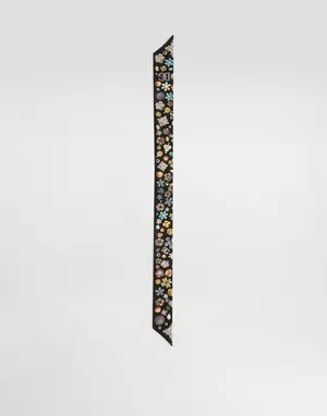 Dolce & Gabbana Silk Twill Bandeau Scarf - Multicolor