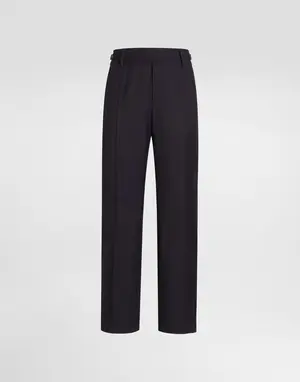 Dolce & Gabbana Virgin Wool Trousers - Blue
