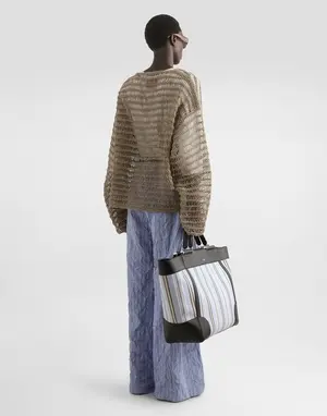 Dolce & Gabbana Cotton-linen Pullover Sweaters And Cardigans