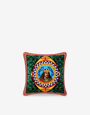 Dolce & Gabbana Velvet Cushion Small Small Cushions - Multicolor
