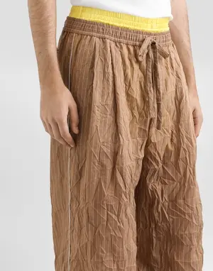Dolce & Gabbana Linen-blend Vanity Trousers - Multicolor