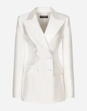 Dolce & Gabbana Giacca Blazers Silk - White