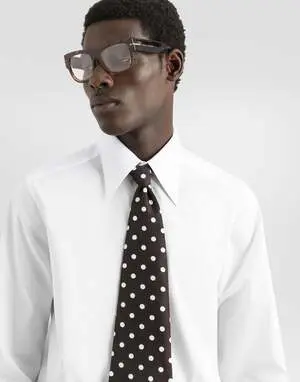 Dolce & Gabbana Gold Poplin Shirt Shirts - White