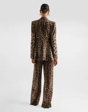 Dolce & Gabbana Leo- Wool Vest Blazers Animal