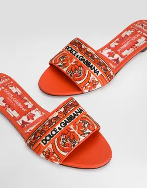 Dolce & Gabbana Ciabatta Flat Slides And Mules - Multicolor