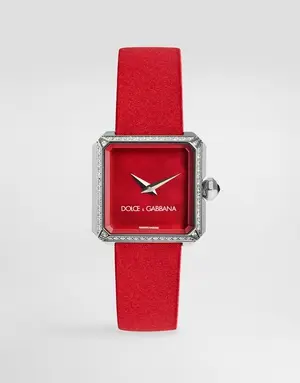 Dolce & Gabbana Sofia Steel Watch With Diamonds Watches Red - Raspberry Red