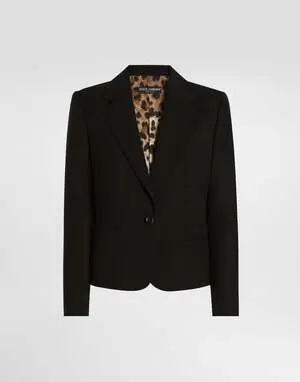 Dolce & Gabbana Bi-stretch Sallia Jacket Blazers - Black