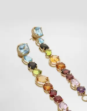 Dolce & Gabbana 18 Karat Yellow Multi-gemstone Drop Earrings