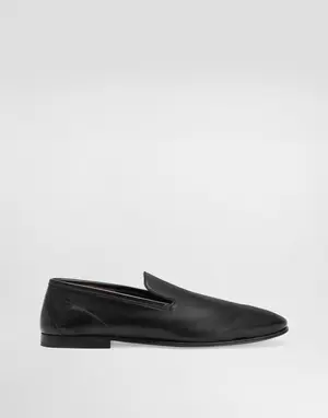 Dolce & Gabbana Suede Driver Shoes And Loafers - Black