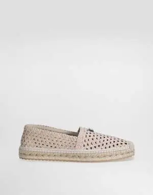 Dolce & Gabbana Calfskin Espadrilles Sandals And Slides - Beige