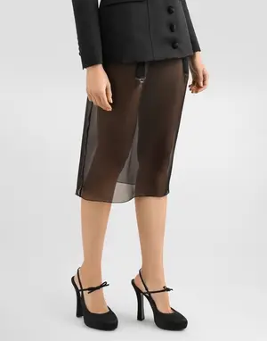 Dolce & Gabbana Chiffon Voile Calf-length Skirt