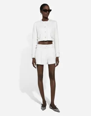Dolce & Gabbana Raschel Tweed Shorts Pants And Shorts