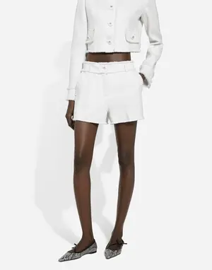 Dolce & Gabbana Raschel Tweed Shorts Pants And Shorts