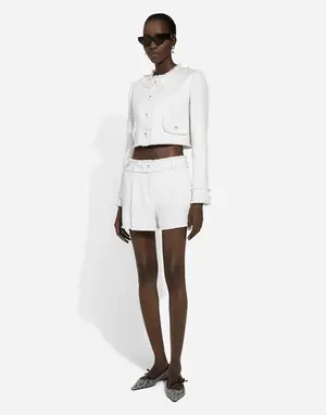 Dolce & Gabbana Raschel Tweed Shorts Pants And Shorts