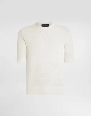 Dolce & Gabbana Cotton Crewneck Pullover Sweaters And Cardigans - White