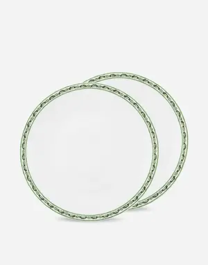 Dolce & Gabbana Set 2 Piatti Piano Flat Plates - Multicolor
