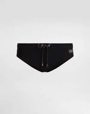 Dolce & Gabbana Speedo Alto Beachwear Jersey - Black