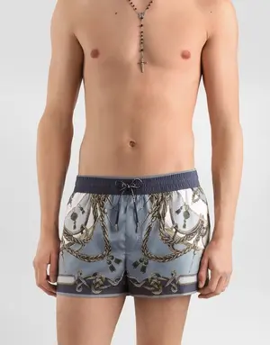 Dolce & Gabbana Cargo-print Swim Boxers - Multicolor