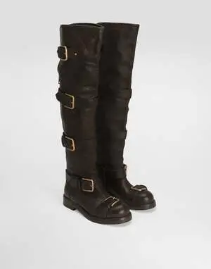Dolce & Gabbana Horse Leather Boots Boots And Booties