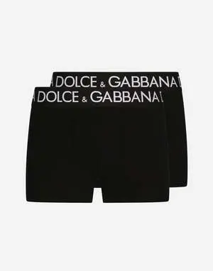 Dolce & Gabbana Regular Boxer 2-pack Underwear And Loungewear Cotton - Black