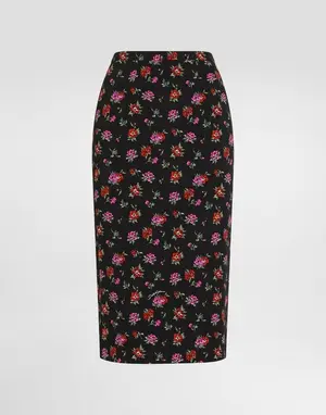Dolce & Gabbana Floral-print Straight Skirt Skirts - Multicolor