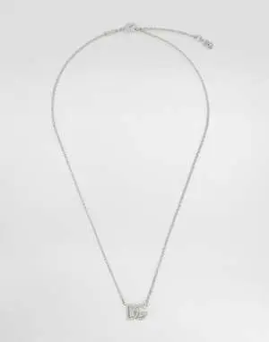 Dolce & Gabbana Link Choker With Dg Logo Bijoux Metal - Silver