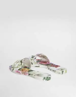 Dolce & Gabbana Rubber Beachwear Sliders Slides And Mules